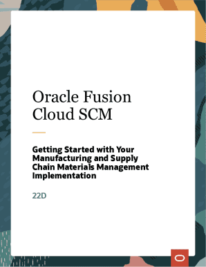 Fillable Online How You Create SCM Application Implementation ...