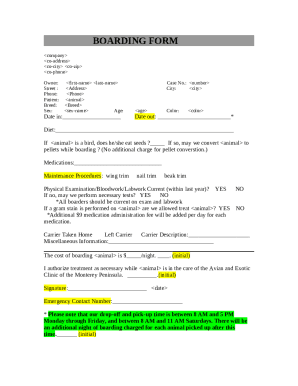 BOARDING Doc Template | pdfFiller