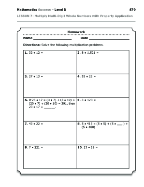 Fillable Online 3rd Grade Math Worksheets: Multiplication - K5 Learning ...