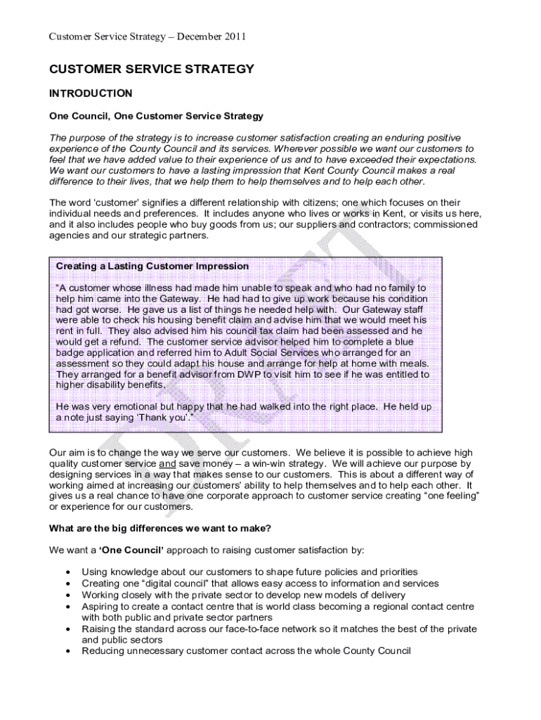 Fillable Online democracy kent gov 7 Steps To Creating A Customer ...