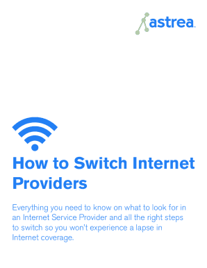 Fillable Online How to Switch Internet Providers as Painlessly as ...