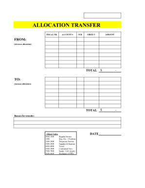 Fillable Online Internal Sales, Transfers, and How to Move Revenue and ...