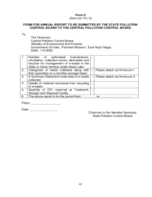 Fillable Online Form for annual report to be submitted by the state ...