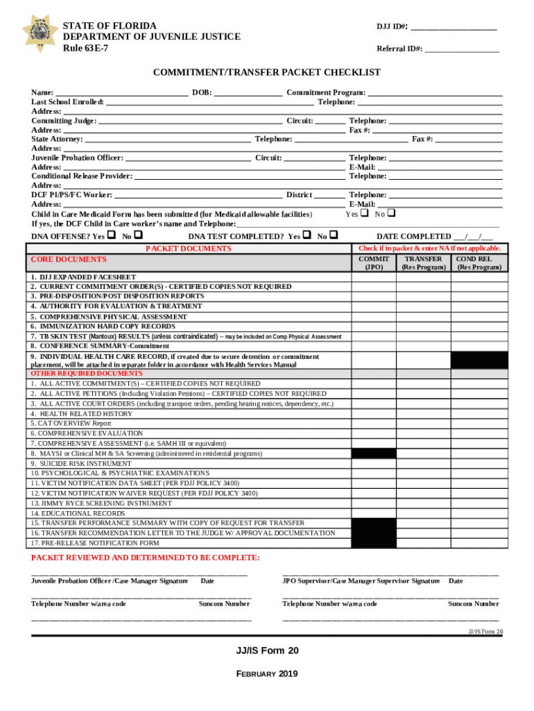 Online djj state fl Department of Juvenile Justice ... Doc Template ...