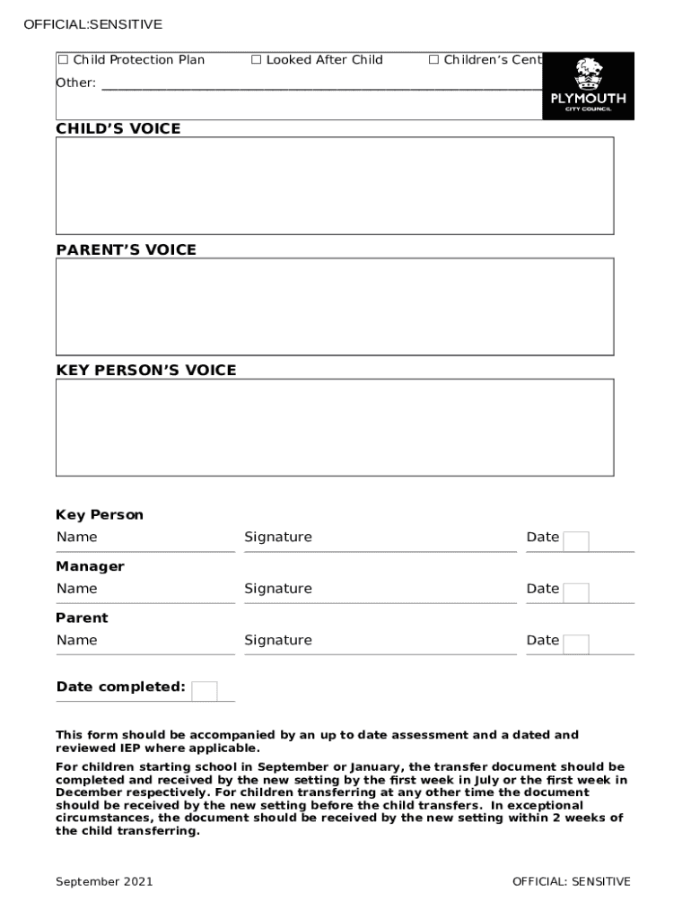 The Early Years Special Educational Needs Inclusion Team Doc Template ...