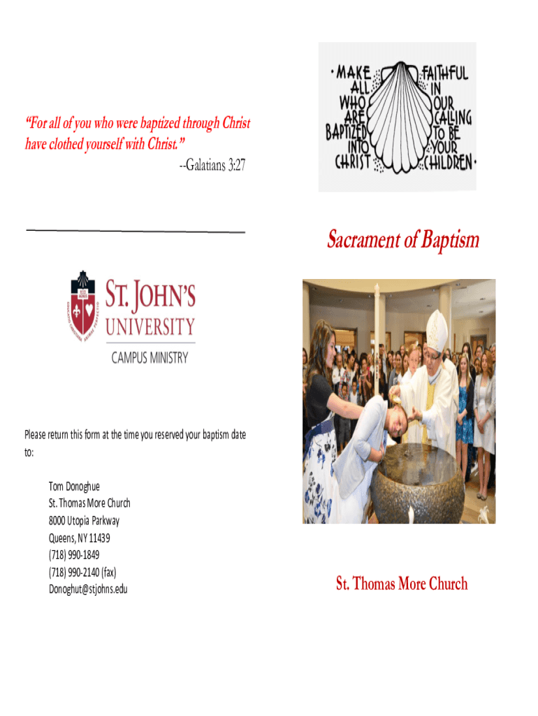 Fillable Online Galatians 3:27 - MSG Bible - Your baptism in Christ was ...