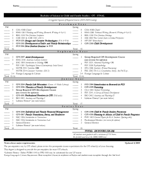 Fillable Online Umd Four Year Plan Template Fax Email Print - pdfFiller