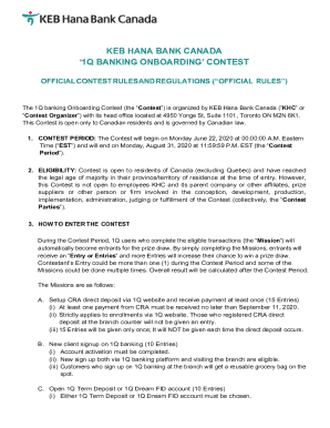 Fillable Online OFFICIAL CONTEST RULES $5,000 to be won contest 1 ...