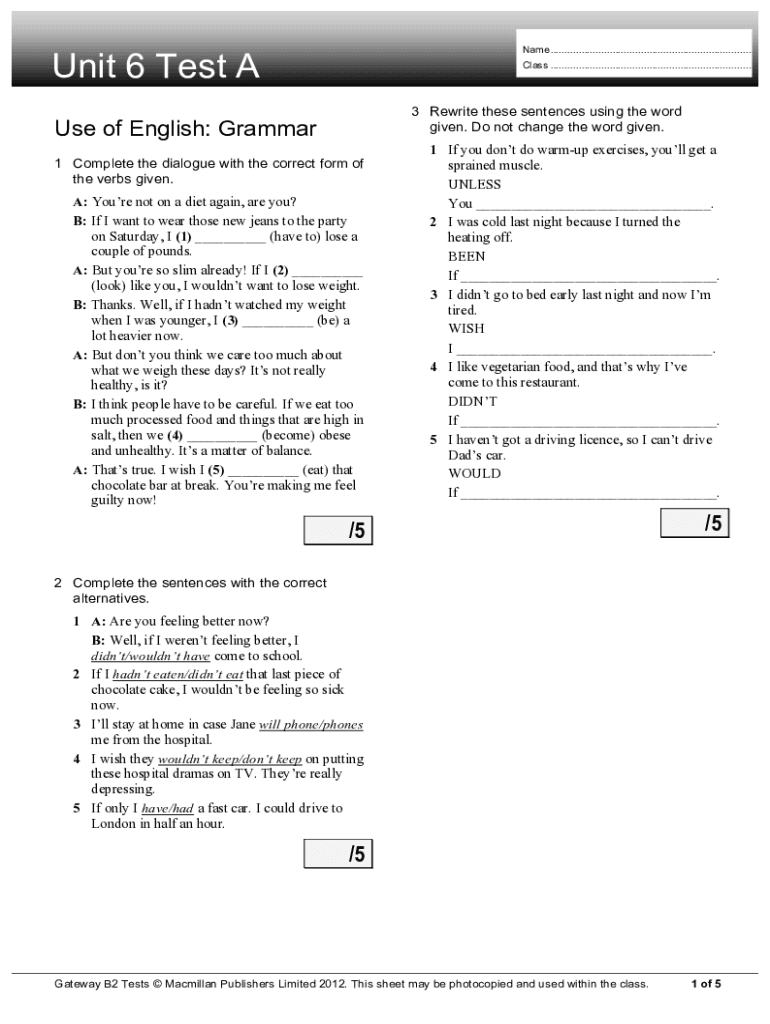 Fillable Online unit 4 pronouns answer key - ediluce.it Fax Email Print ...