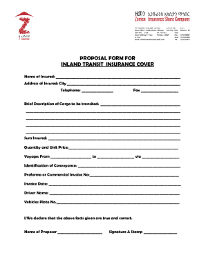 Fillable Online Inland Marine Insurance Fax Email Print - pdfFiller