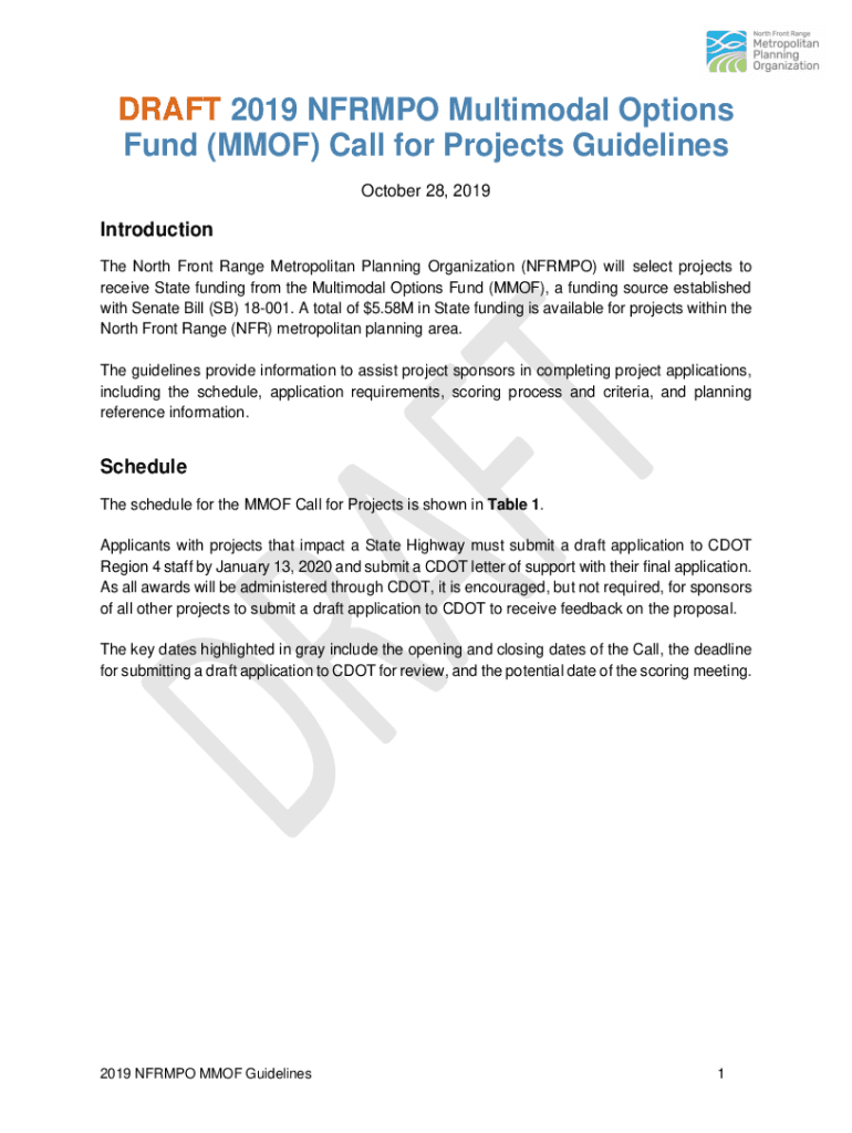 Fillable Online Multimodal Transportation and Mitigation Options Fund (MMOF) Fax Email Print ...