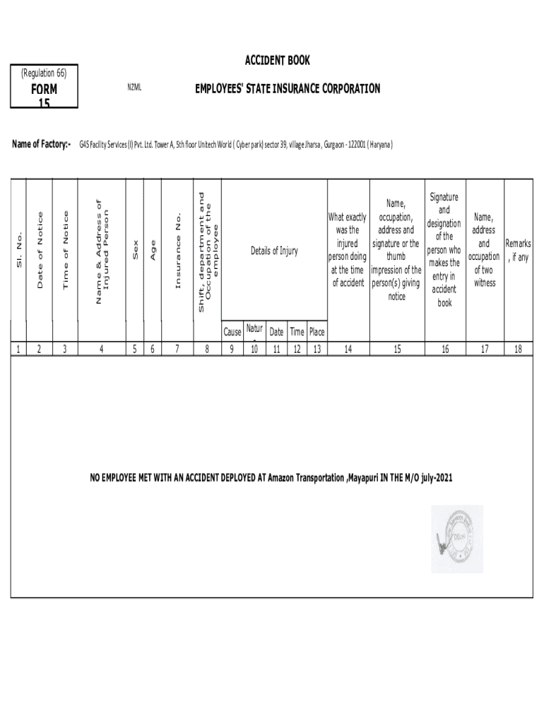 Fillable Online FORM 15 - G4S Fax Email Print - pdfFiller