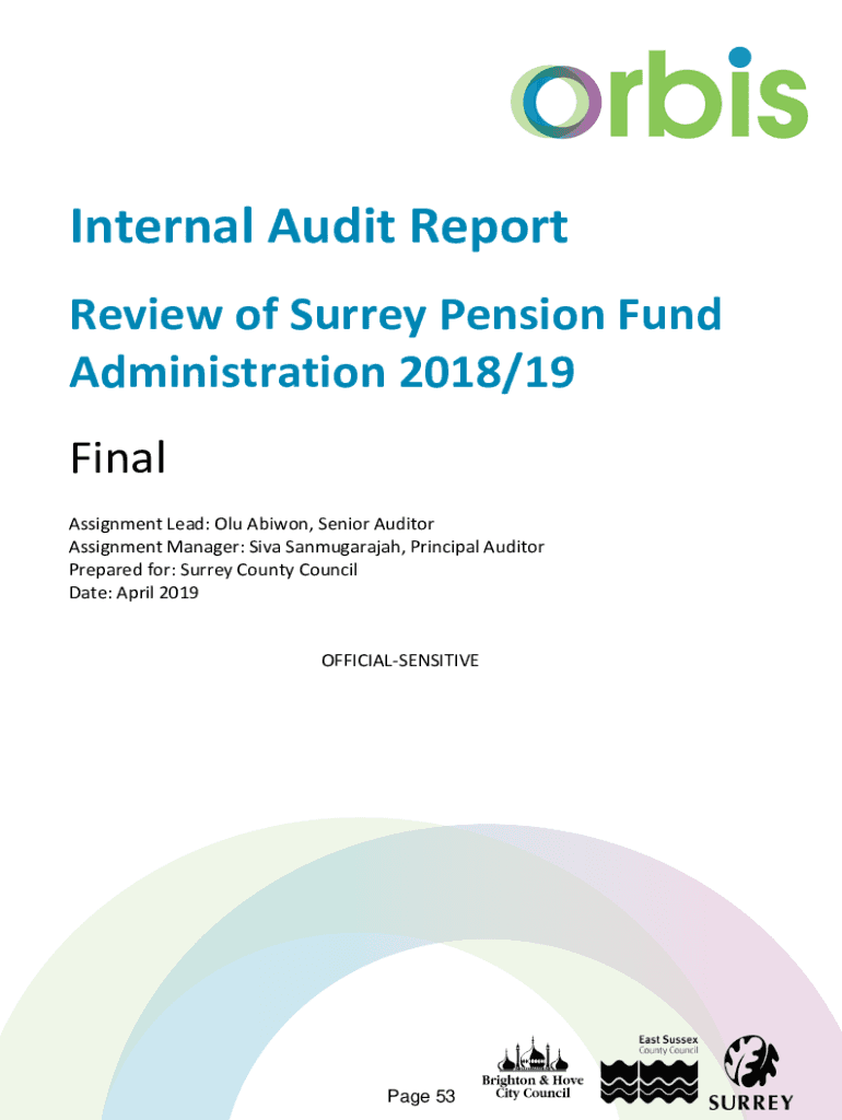 Fillable Online INTERNAL AUDIT & INSPECTION: TERMS OF REFERENCE Fax ...