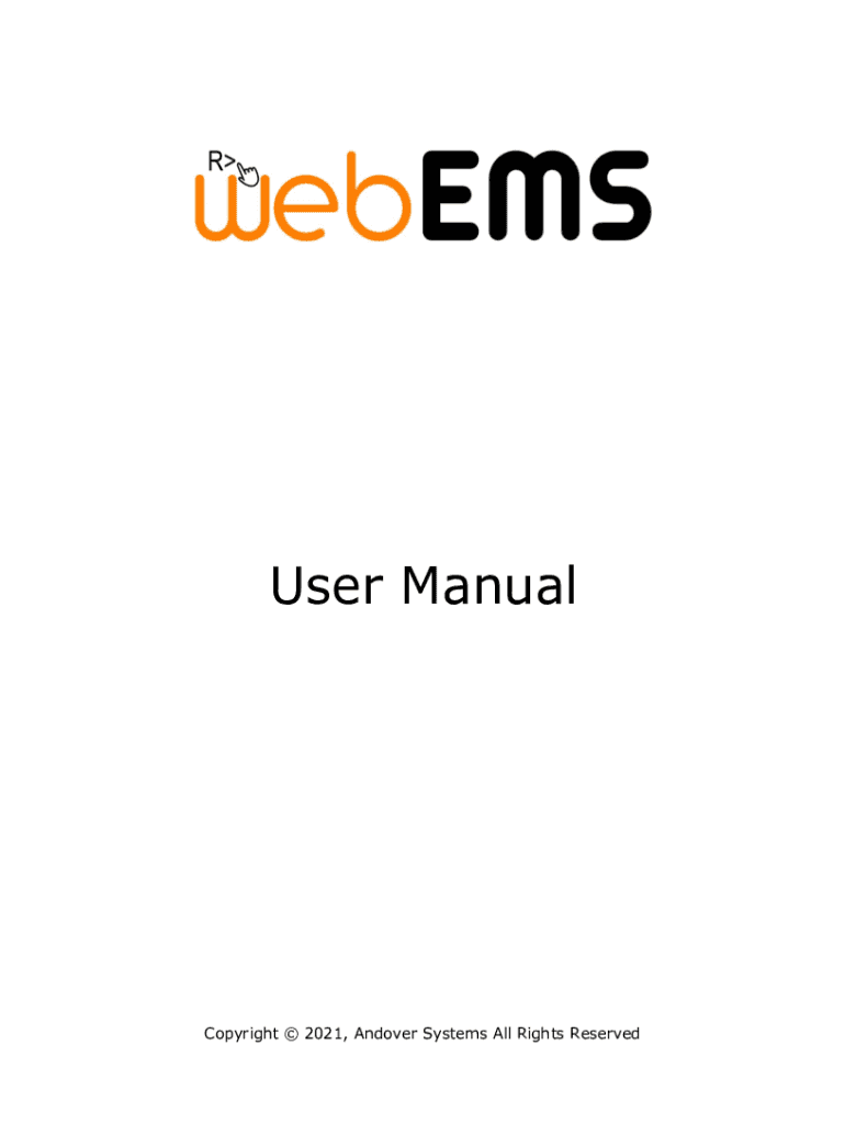 Fillable Online Web.EMS. User Manual Fax Email Print - pdfFiller