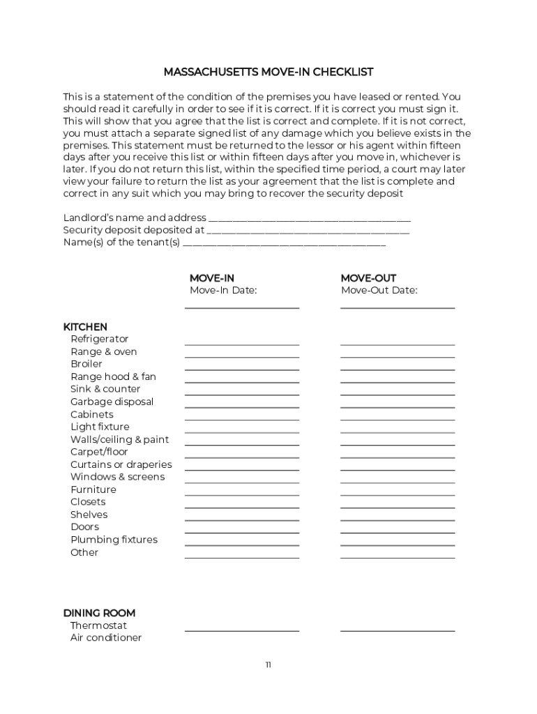Fillable Online Apartment Condition Statement Form.pdf Fax Email Print ...