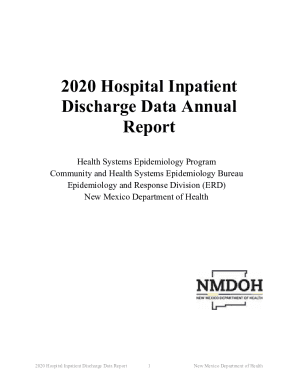 Fillable Online 2020 Hospital Inpatient Discharge Data Annual Report ...