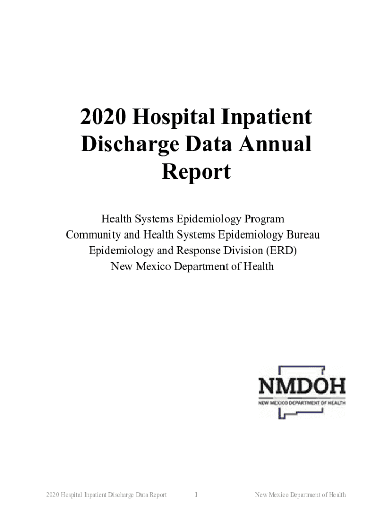 Fillable Online 2020 Hospital Inpatient Discharge Data Annual Report Fax Email Print - pdfFiller
