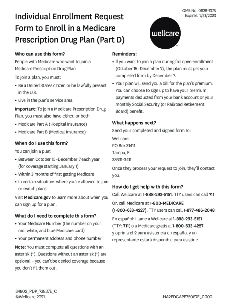 Fillable Online Form to Enroll in a Medicare Fax Email Print - pdfFiller