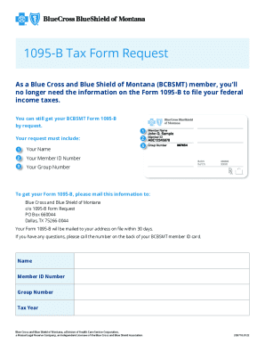 Fillable Online 1095-B Tax Form Request Fax Email Print - pdfFiller
