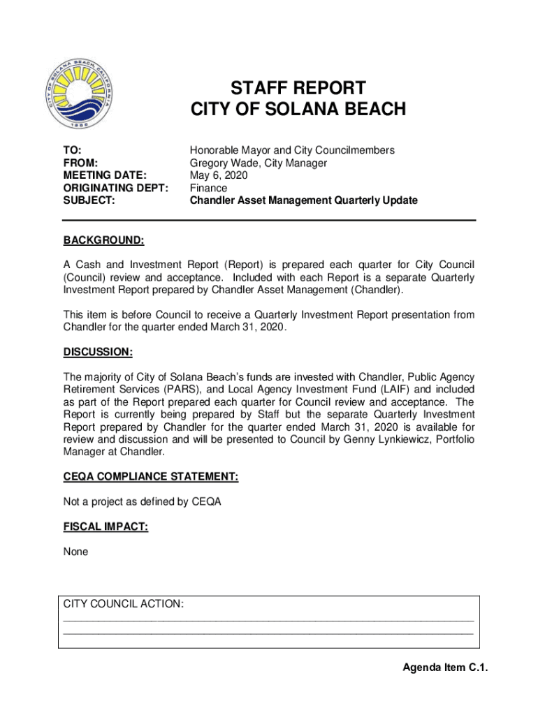 Fillable Online staff report Fax Email Print - pdfFiller