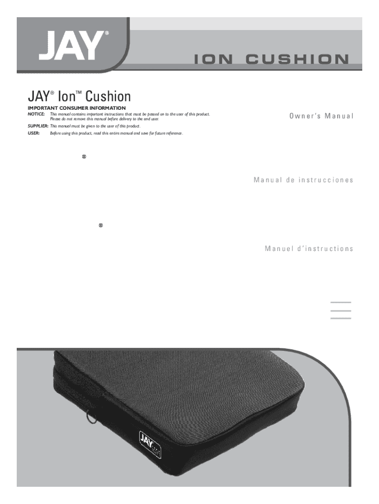 Fillable Online Sunrise Jay Ion Cushion. Information about Sunrise Jay Ion Cushion Fax Email ...