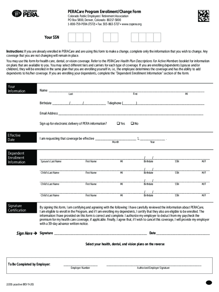 Fillable Online Your PERA Journey Videos - Colorado PERA Fax Email ...