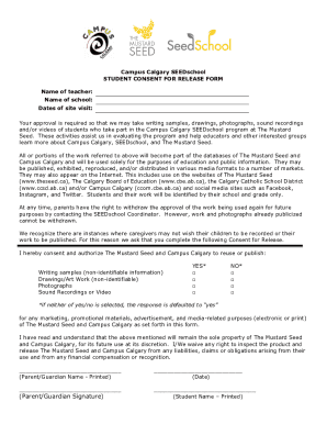 Fillable Online Consent to Release Student Information Form - MDE-LIO ...