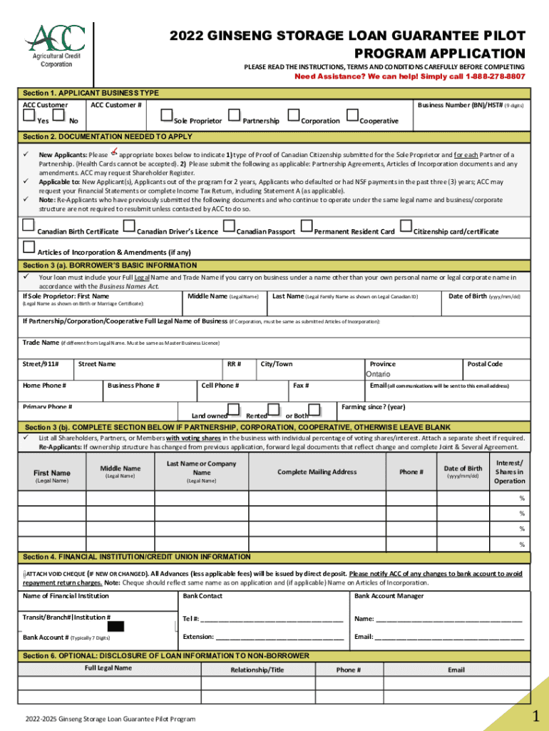 Fillable Online Commodity Loan Application - Agricultural Credit Corporation Fax Email Print ...