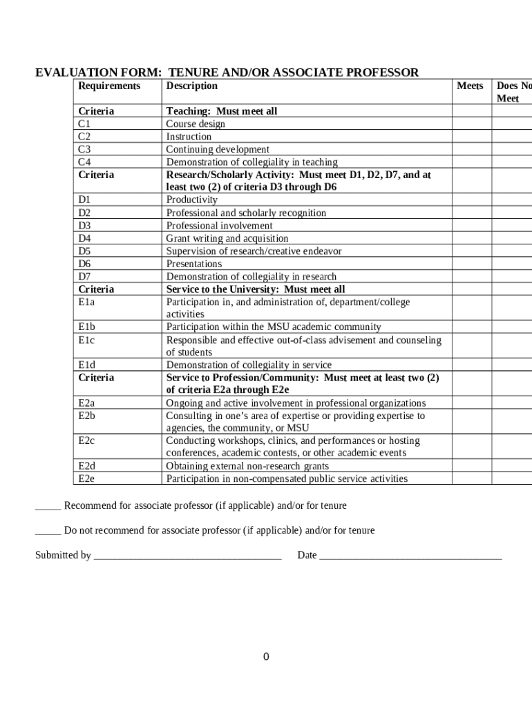 Faculty Evaluation - Probationary First-Year Appointment Doc Template | pdfFiller