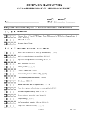 Fillable Online Core Privileges for AHPs: Develop and Implement ...