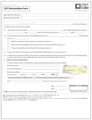 Fillable Online 083680022 GST Declaration Form 01 Fax Email Print ...