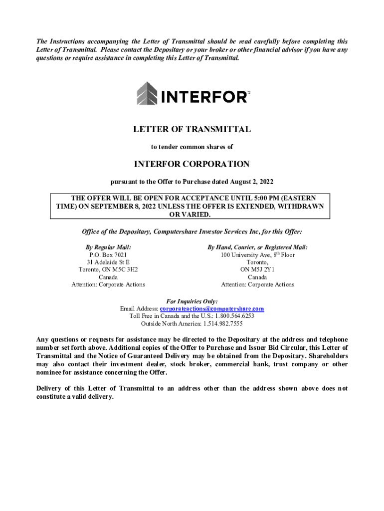 Remplissable En Ligne The instructions accompanying this Letter of ...