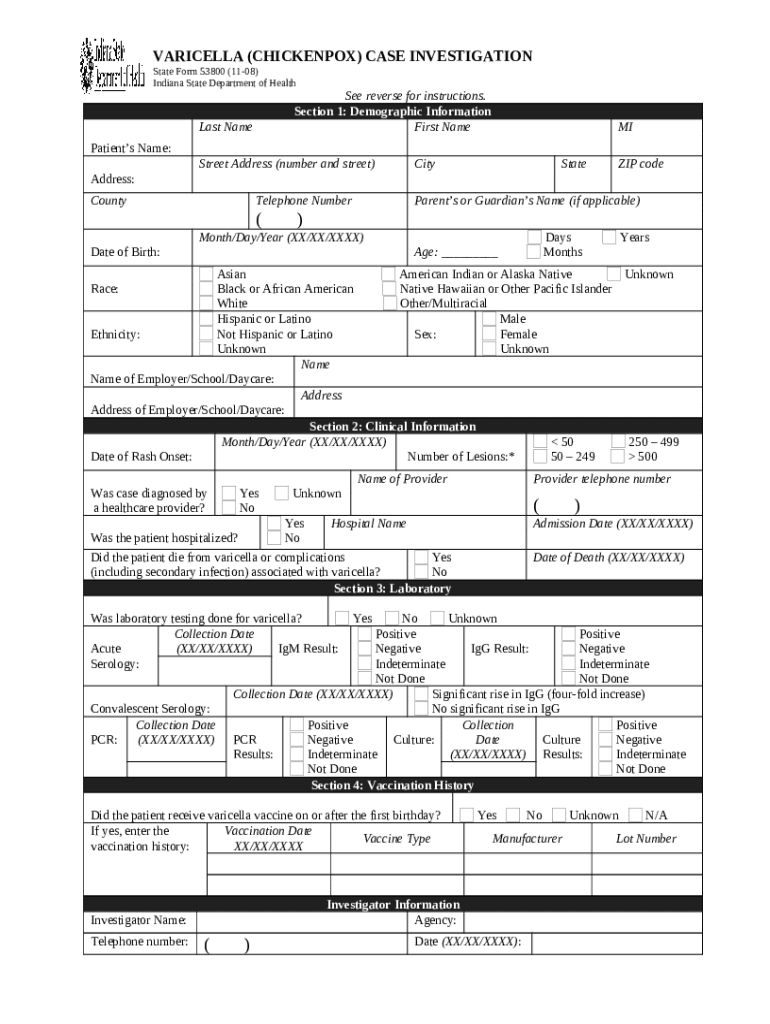 Varicella Outbreak Identification, Investigation, and Control Doc ...