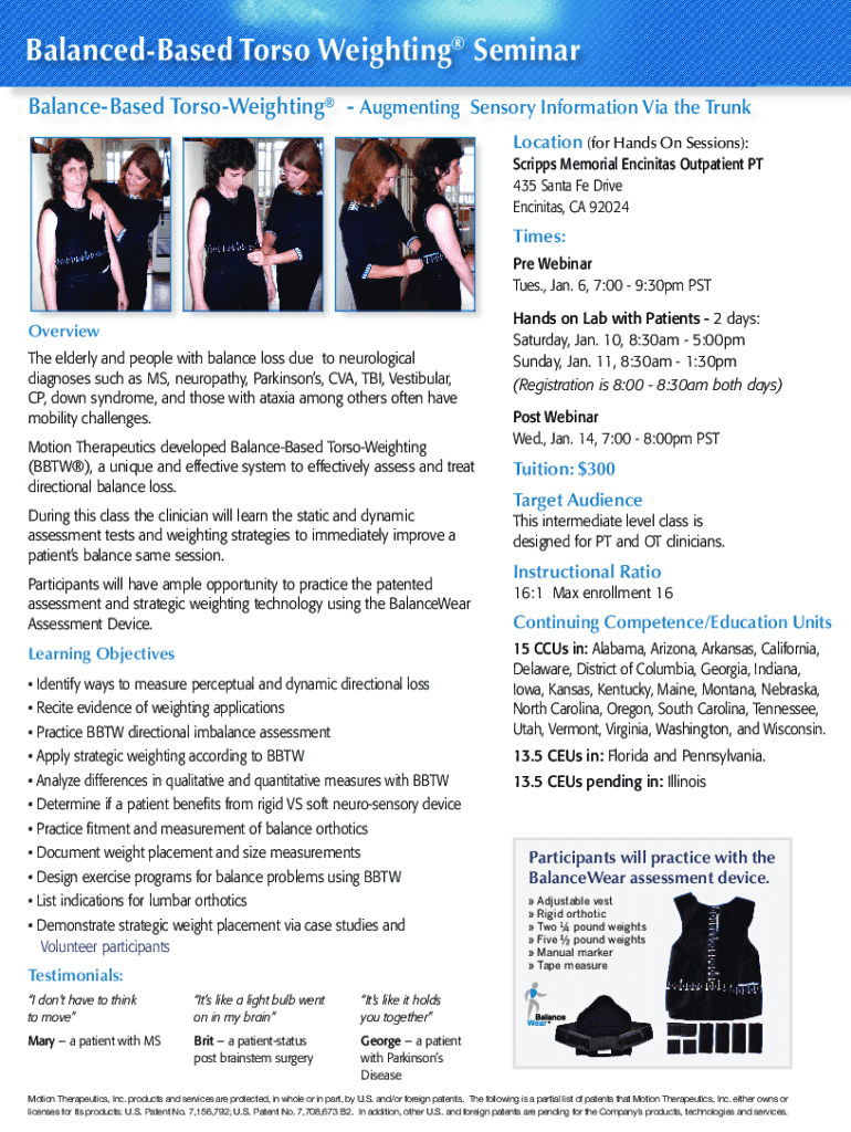 Fillable Online Balance-Based Torso-Weighting Augmenting Sensory ...