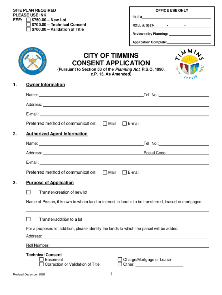 Fillable Online Application for Site Plan Approval - Municipality of ...