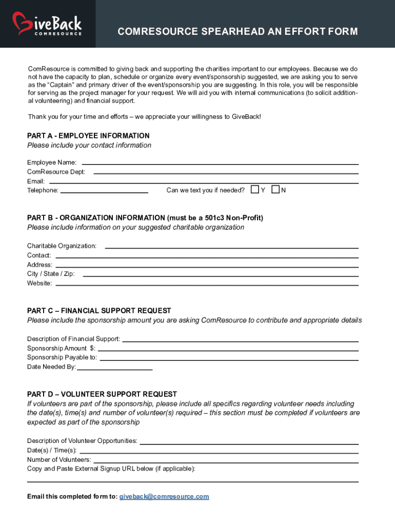 Fillable Online What is employee giving and why is it important? Fax ...