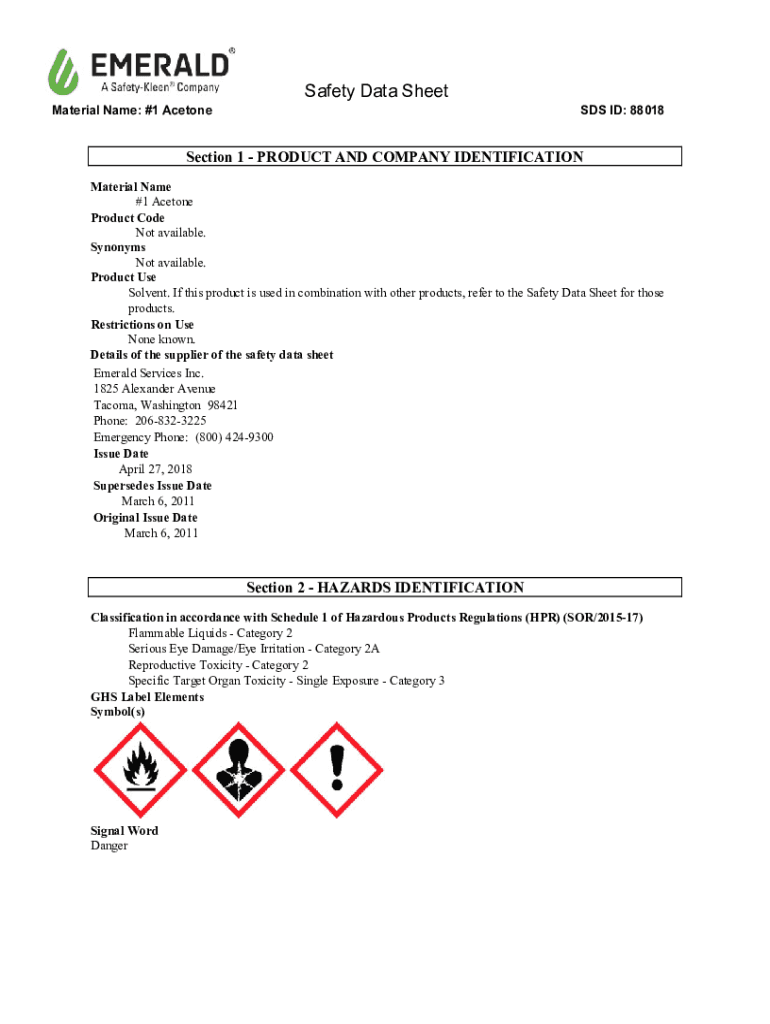 Fillable Online Safety Data Sheets (SDS) - Chemical Safety - Oakland Campus Fax Email Print ...
