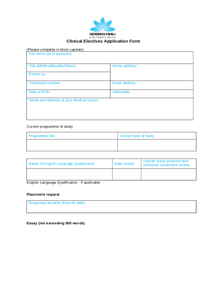 INTERNATIONAL VISITING STUDENT APPLICATION Doc Template | pdfFiller
