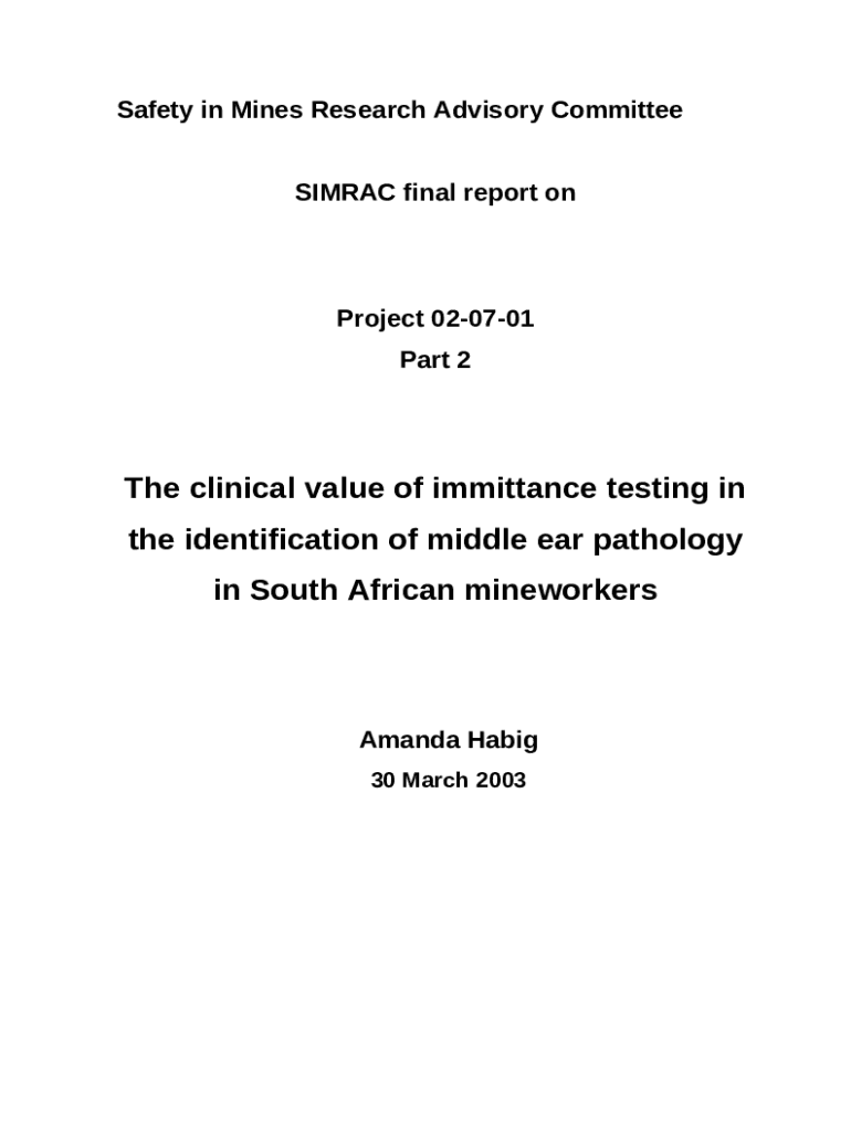 The clinical value of immittance testing in the identification of ...