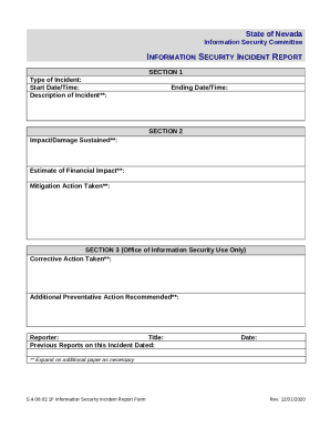 S.4.08.02.1F Ination Security Incident Report Doc Template | pdfFiller