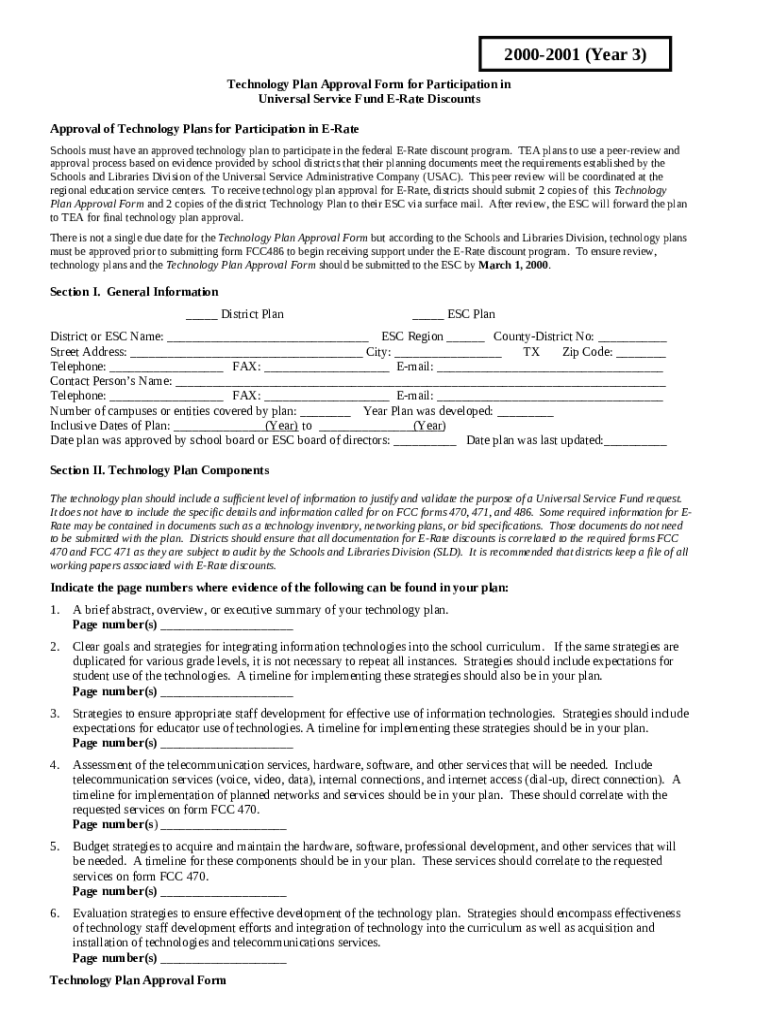 Technology Plan Template - ECLKC Doc Template | pdfFiller