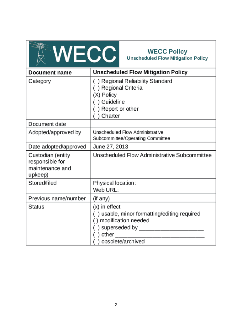 Standards Home - Western Electricity Coordinating Council Doc Template ...