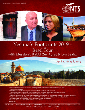 Fillable Online Messianic Rabbi Zev Porat's Bio - Messiah of Israel ...