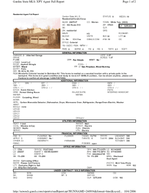 Fillable Online GSMLS Forms Site Fax Email Print - pdfFiller