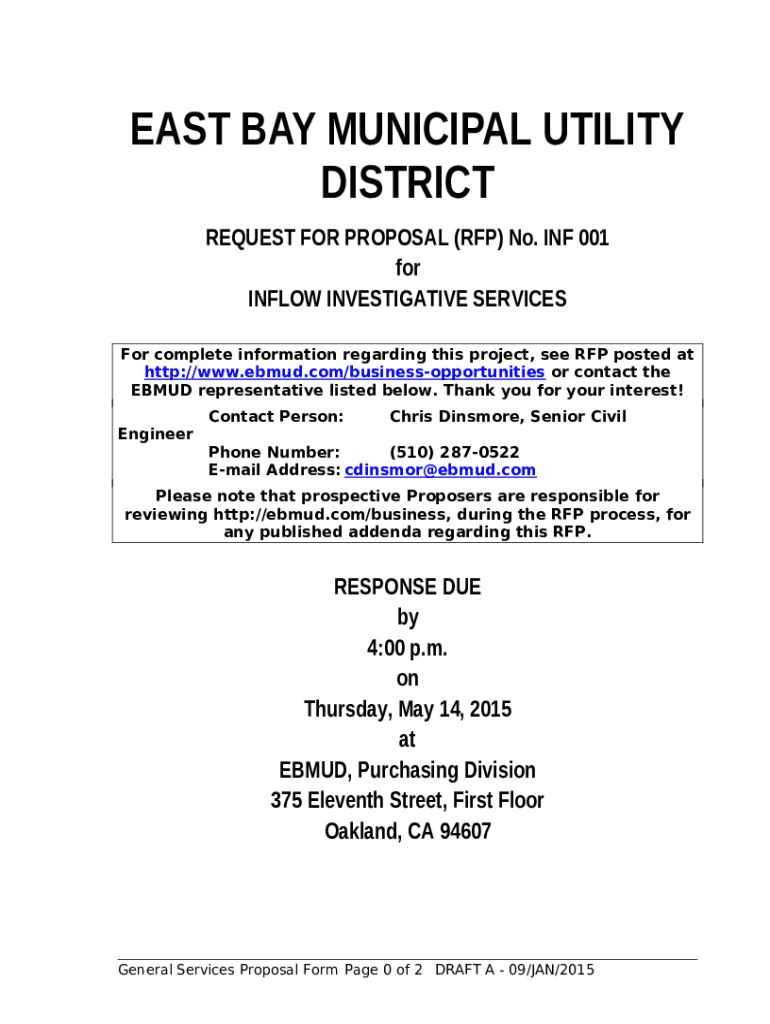 REQUEST FOR PROPOSAL (RFP) for Influent Pump Station ... Doc Template ...