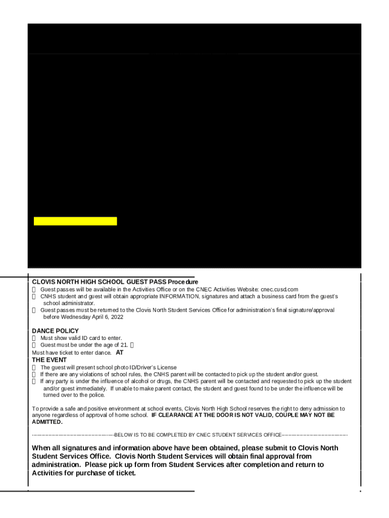 Picture ID of guest is required with this application . Doc Template | pdfFiller