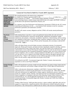 Appendix B-3 Term Sheet for Build-Own-Transfer Acquisition ... Doc ...