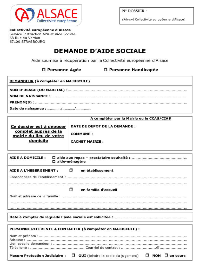 Remplissable En Ligne demande d'allocation personnalisee d'autonomie (apa)... Fax Email Imprimer ...