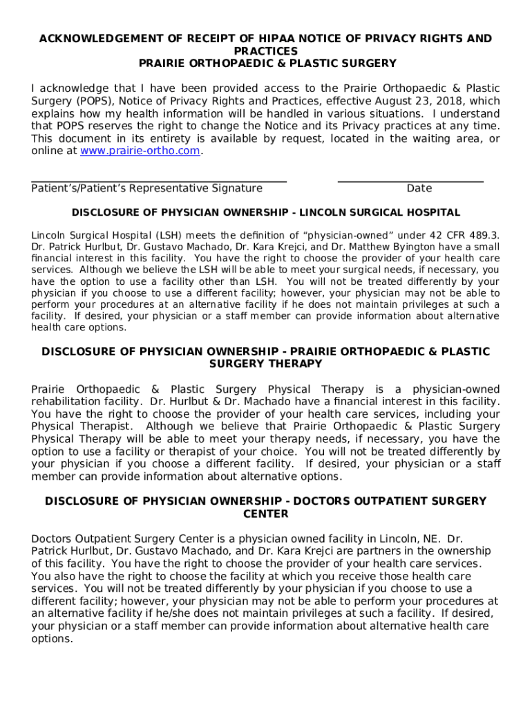 F-2c POPS - Notice of HIPAA Privacy Practices - Prairie Ortho Doc ...