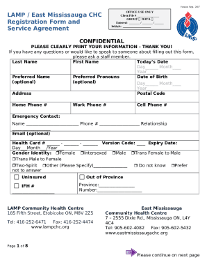 Membership - LAMP Community Health Centre Doc Template | pdfFiller